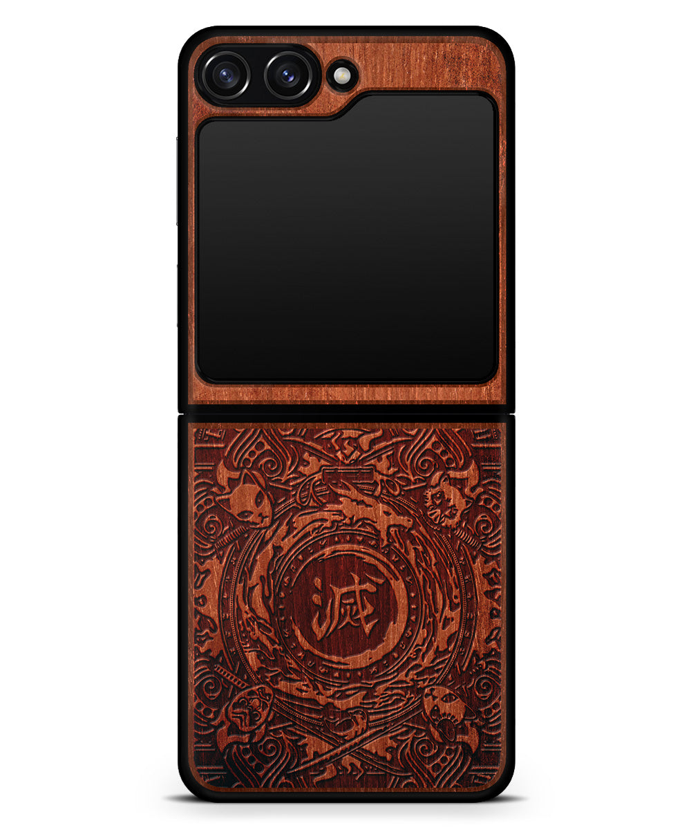 Demon Slayer Corps - Engraved Wood Case - Demon Slayer Anime Case