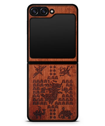 History - Engraved Wood Phone Case - Anime Cases