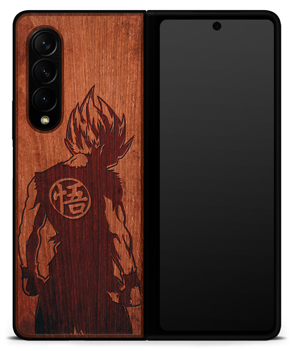 Warrior - Engraved Wood Phone Case - Dragon Ball Anime Case