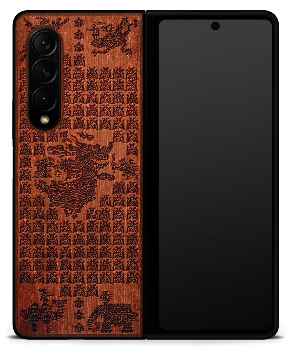 History - Engraved Wood Phone Case - Anime Cases