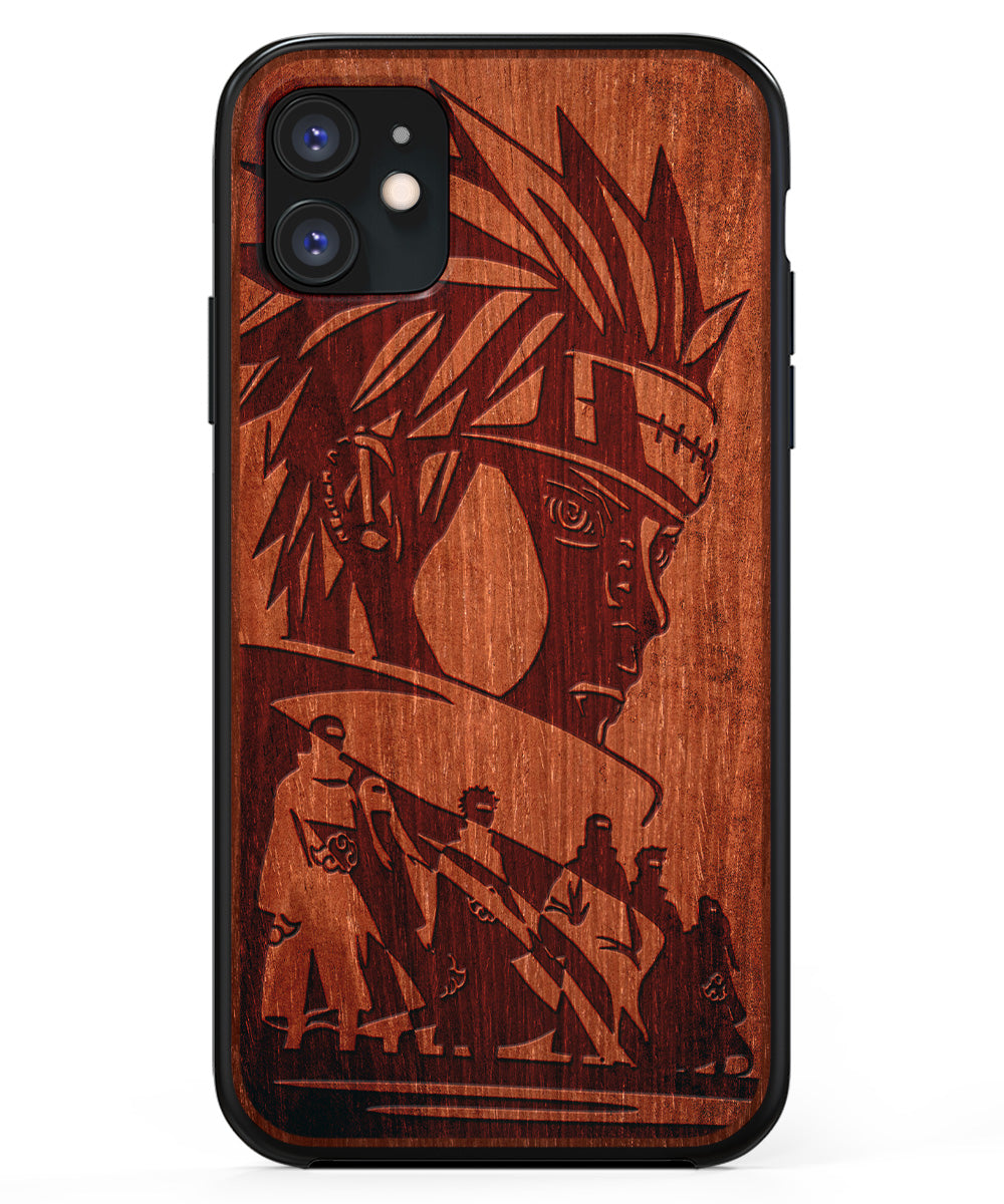 The World Will Know - Engraved Wood Phone Case - Naruto Anime Case